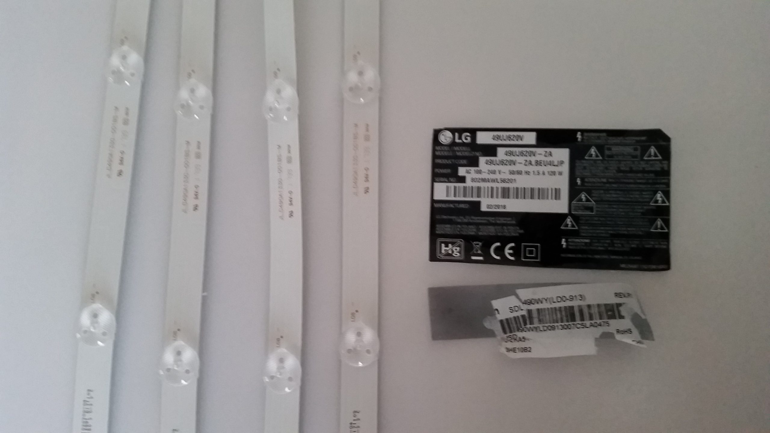 tiras de led tv 49uj620v jl.d4900a1330-001bs-m panel sdl490wy(ld0-913)